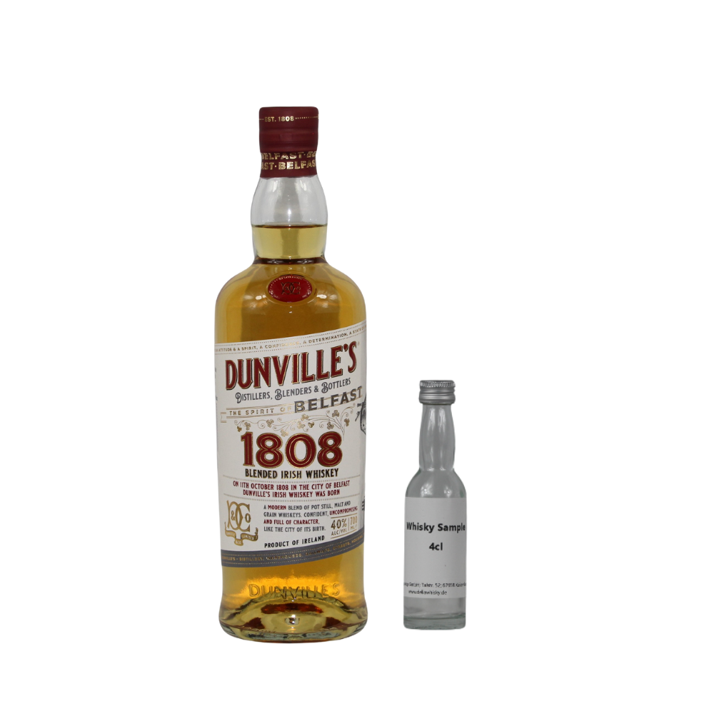 SAMPLE 4cl Dunville's 1808 Irish Whiskey 40% | Deliawhisky.de ...