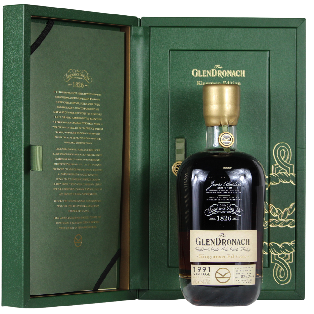 Glendronach 25 Years 1991 Vintage Kingsman Edition 48.2% 0.7l ...