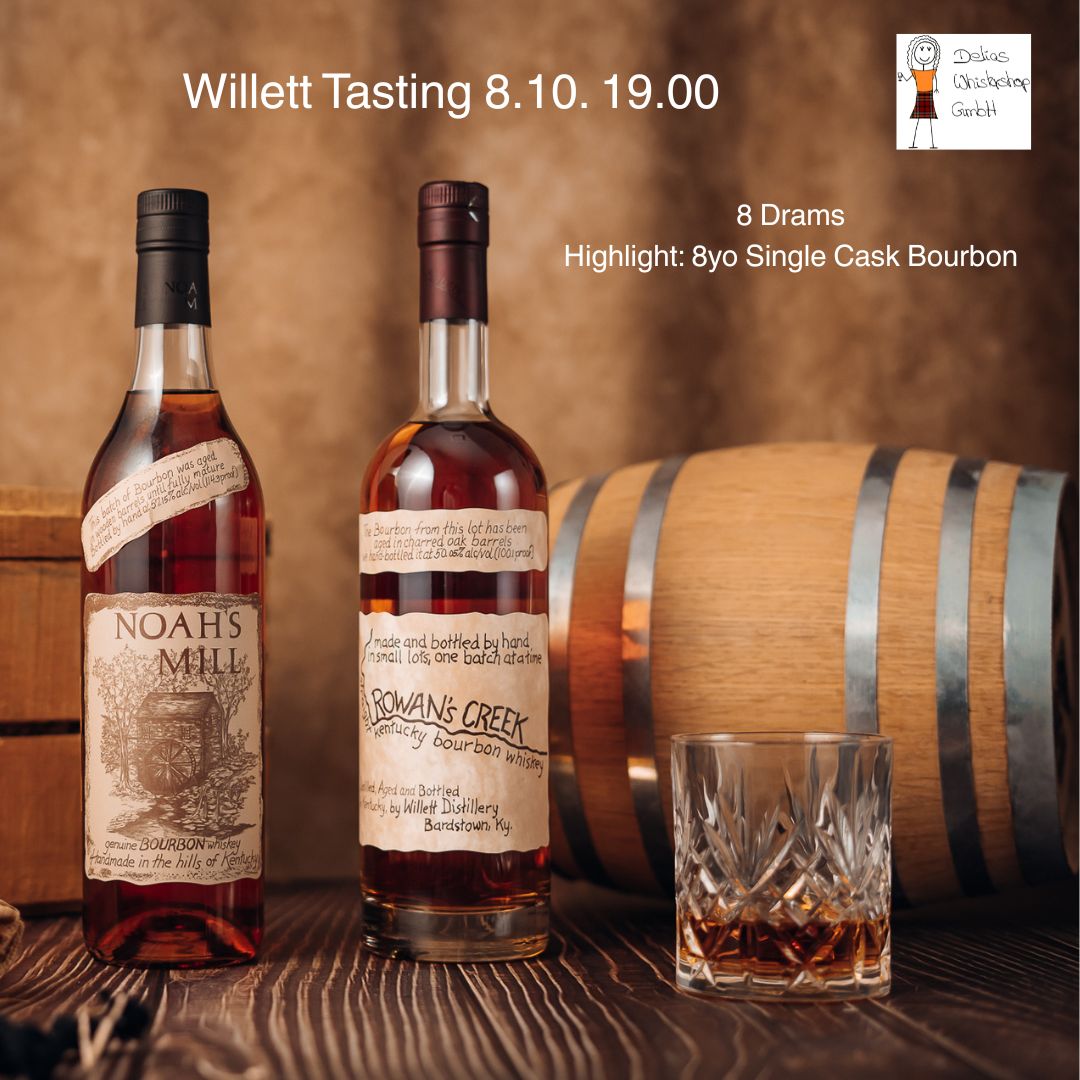 Dégustation Willett avec deux invités des États-Unis - 8 drams, le 8 o ...