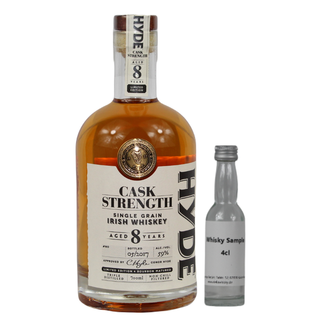 SAMPLE 4cl Hyde 8 Years Single Grain Irish Whiskey 59% | Deliawhisky.de ...